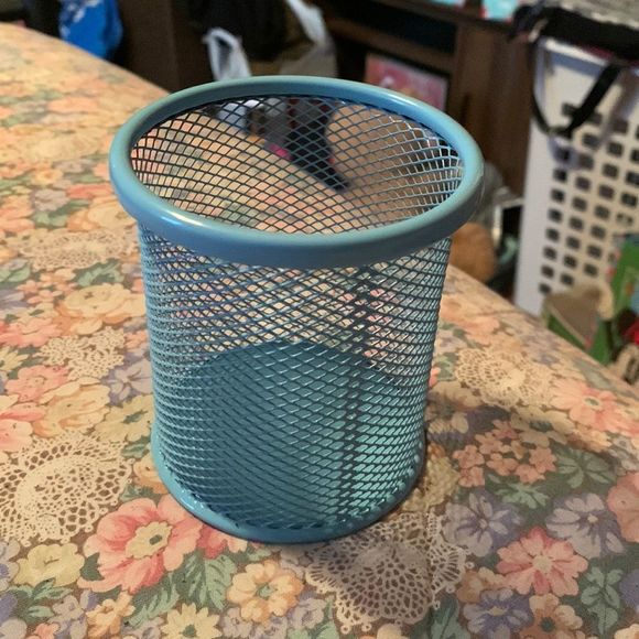 Office | Blue Pencil Holder | Poshmark